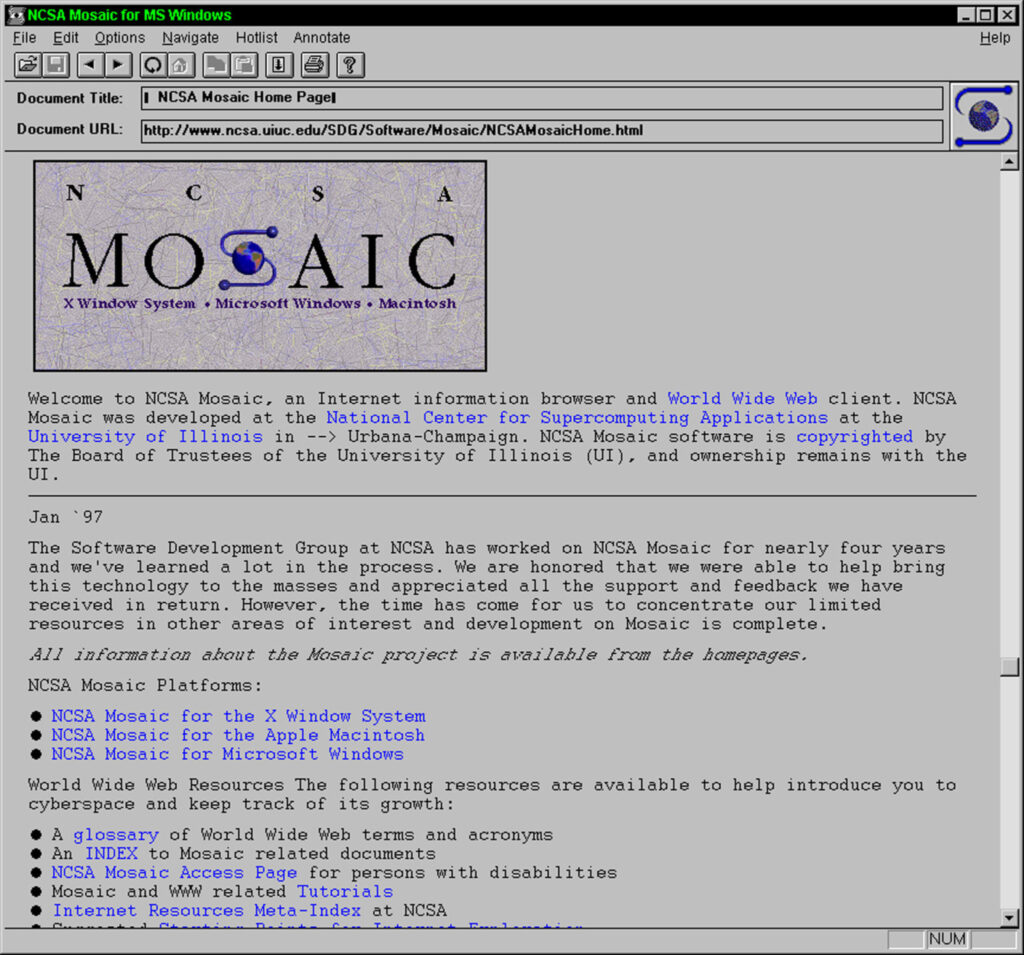 NCSA Mosaic™ – NCSA | National Center for Supercomputing Applications